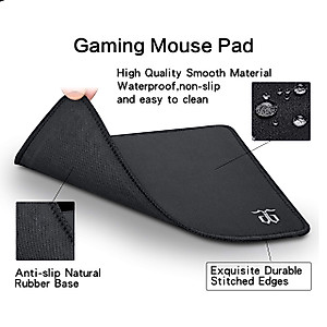 DGG ST-KM6 Wired RGB Backlit Gaming Keyboard and Mouse, Gaming Mouse Pad, Gaming Headset,All in One Combo for PC Gamers and Xbox and PS4 Users