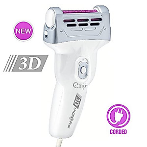Emjoi Micro-Pedi 3D POWER Callus Remover with Xtreme Coarse Soft & Flexible Roller (Most Powerful & Corded)