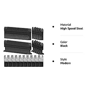 Littlegrass 60 Pack Professional Upgrade Wood/Bi-Metal Oscillating Saw Blades Universal Quick Release Multitool Tool Blade Japan Tooth for Bosch, Craftsman, Fein, Ridgid, Tch, Makita