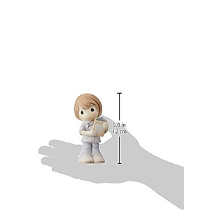 Precious Moments, Heart Of Gold, Bisque Porcelain Figurine, 143030 , Gray