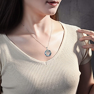 ONEFINITY Tree of Life Necklace for Mother's Day Gifts 925 Sterling Silver Crystal Tree of Life Pendant Necklace Tree of Life Jewelry for Mother and Women Gifts