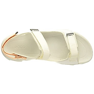 ECCO Women's MX ONSHORE 3-Strap Water Friendly Sport Sandal, White/White, 11-11.5