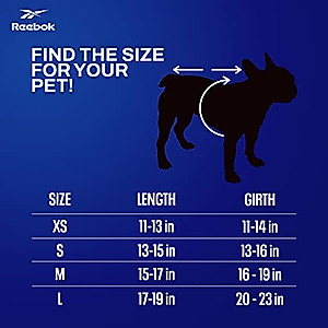 Reebok Dog Hoodie – Fleece Dog Sweater with Leash Hole, Cold Winter Dog Sweatshirt for Small Medium and Large Dogs, Premium Dog Fall Sweater Pullover Hoodie, Cozy Warm Perfect Dog Christmas Outfit