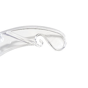 NAHANCO 505 Plastic Dress Hanger, Middle Heavy Weight, 17", Clear (Pack of 100)