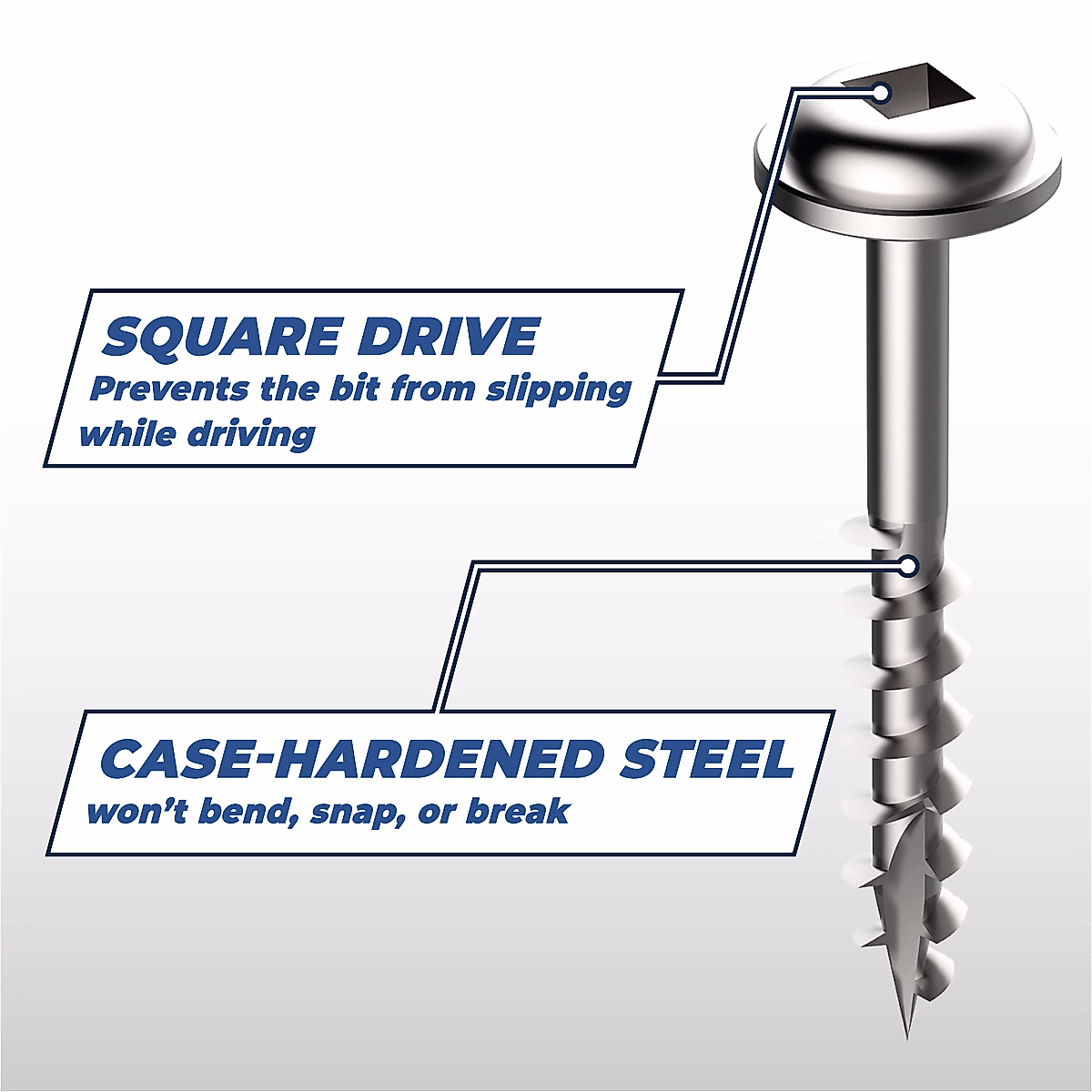 Kreg SML-C150-250 Zinc Pocket Screws, 1-1/2 Inch #8 Coarse Thread, Maxi-Loc Head (250 Count)