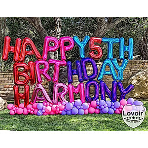 Lovoir 40 Inch Large Red Letter C Balloons Big Size Jumbo Mylar Foil Helium Balloon for Birthday Party Celebration Decorations Alphabet Red C