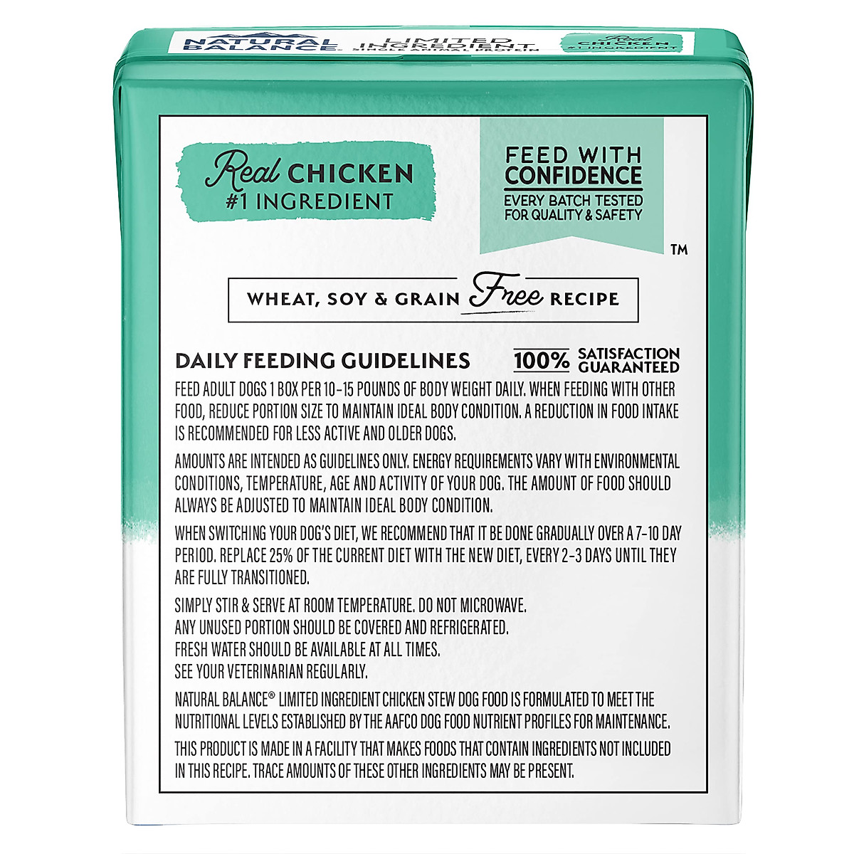 Natural Balance Limited Ingredient Adult Grain-Free Stew Wet Dog Food, Chicken with Carrots & Green Peas, 11 Ounce (Pack of 12)