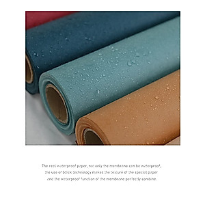 Dark Green Flower Wrapping Kraft Paper Christma Gift Wrapping Paper Rolls, Waterproof Floral Bouquet Wraps for Wedding, Holiday 23.23 x 288 inches