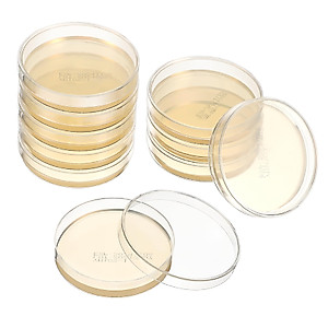 Healeved Prepoured Agar Plates 10pcs 7cm Agar Petri Dishes Science Experiment Supplies for Mushroom Cultivation and Science Fair Projects
