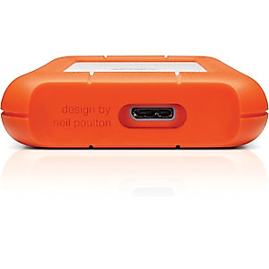 LaCie LAC301558 Rugged Mini USB 3.0 Portable External HD, Orange, 1TB