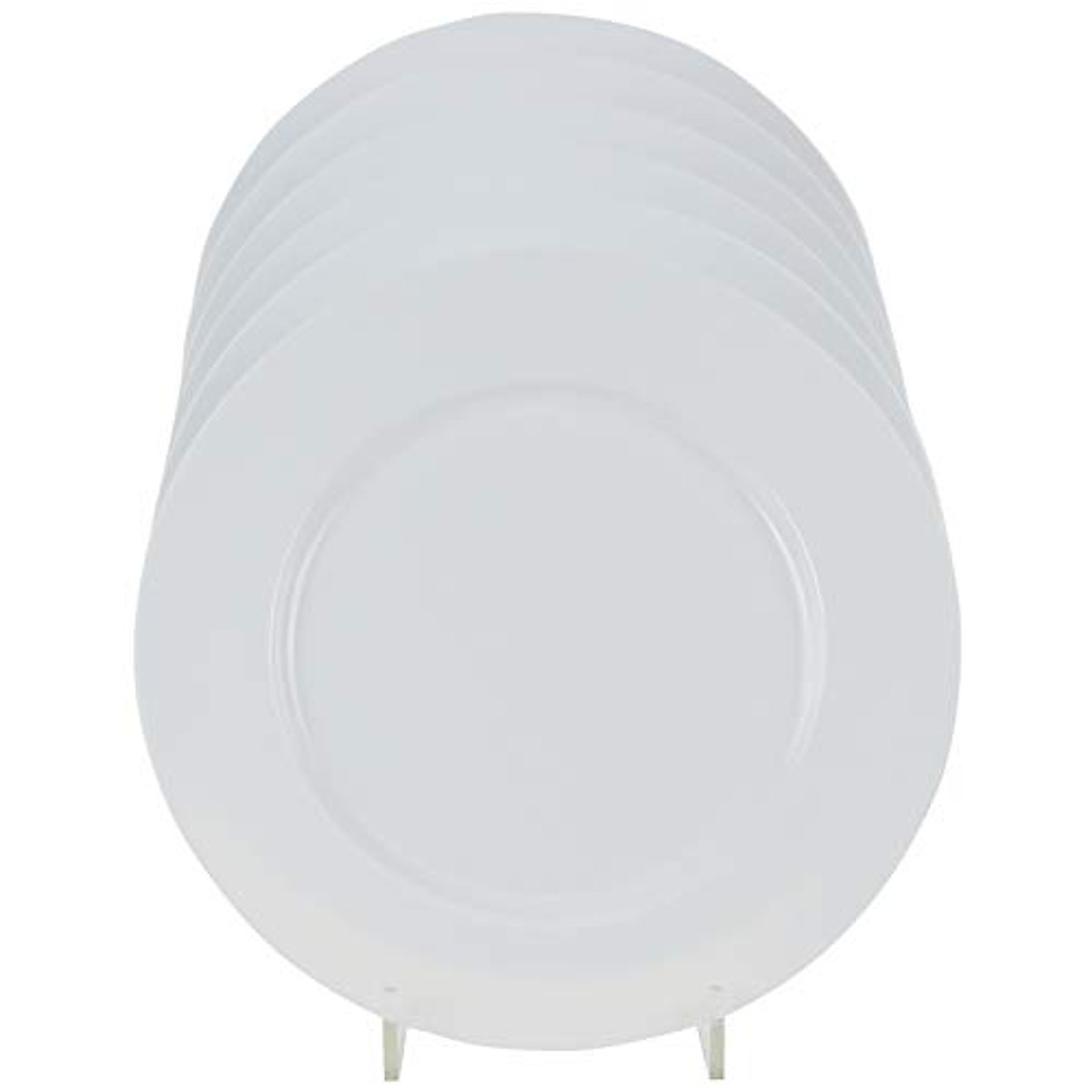 Calypso Basics by Reston Lloyd Melamine Dinner Plate, Set of 6, White