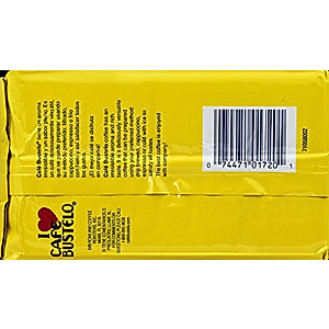 Café Bustelo Espresso Dark Roast Ground Coffee Brick, 10 Ounce