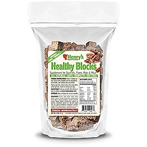 Henry's Healthy Blocks - Nutritionally Complete Food for Squirrels, Flying Squirrels, and Chipmunks, 11 Ounces