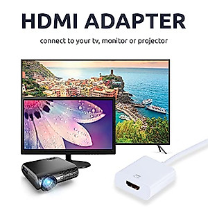 Olixar USB C to HDMI Adapter 4K for Smartphone, Laptop, MacBook and More - Display Your Device Screen on Your TV, Monitor or Projector in up to 4k @ 60Hz Resolution
