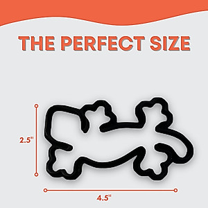 Lizard Gecko or Salamander Cookie Cutter with Easy to Push Design, for Baby Showers, Work Events, and Birthday Celebrations (4 inch)