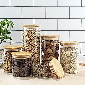 Oui Yogurt Jar Lids, 4 Pack Oui Lids, Reusable Natural Bamboo Wood Lids for Oui Yogurt Jars with Silicone Rings Tight Seal (Jars Aren't Included)