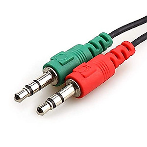 NANYI 3.5mm Combo Audio Adapter, Y Splitter Headphone Splitter ...