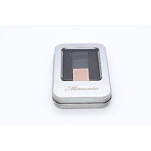 Crystal USB Flash Drive 2.00 Wedding OR Special Moments in Metal Box with Word Memories ( 16 GB, Rose Gold)