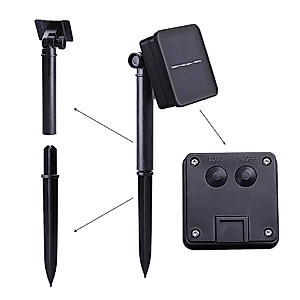 Icicle Halloween Solar String Lights, 20ft 30 LED Outdoor Globe Crystal Ball Lights DIY Lighting for Home, Patio, Lawn, Garden,Christmas Halloween Decorations (Purple)