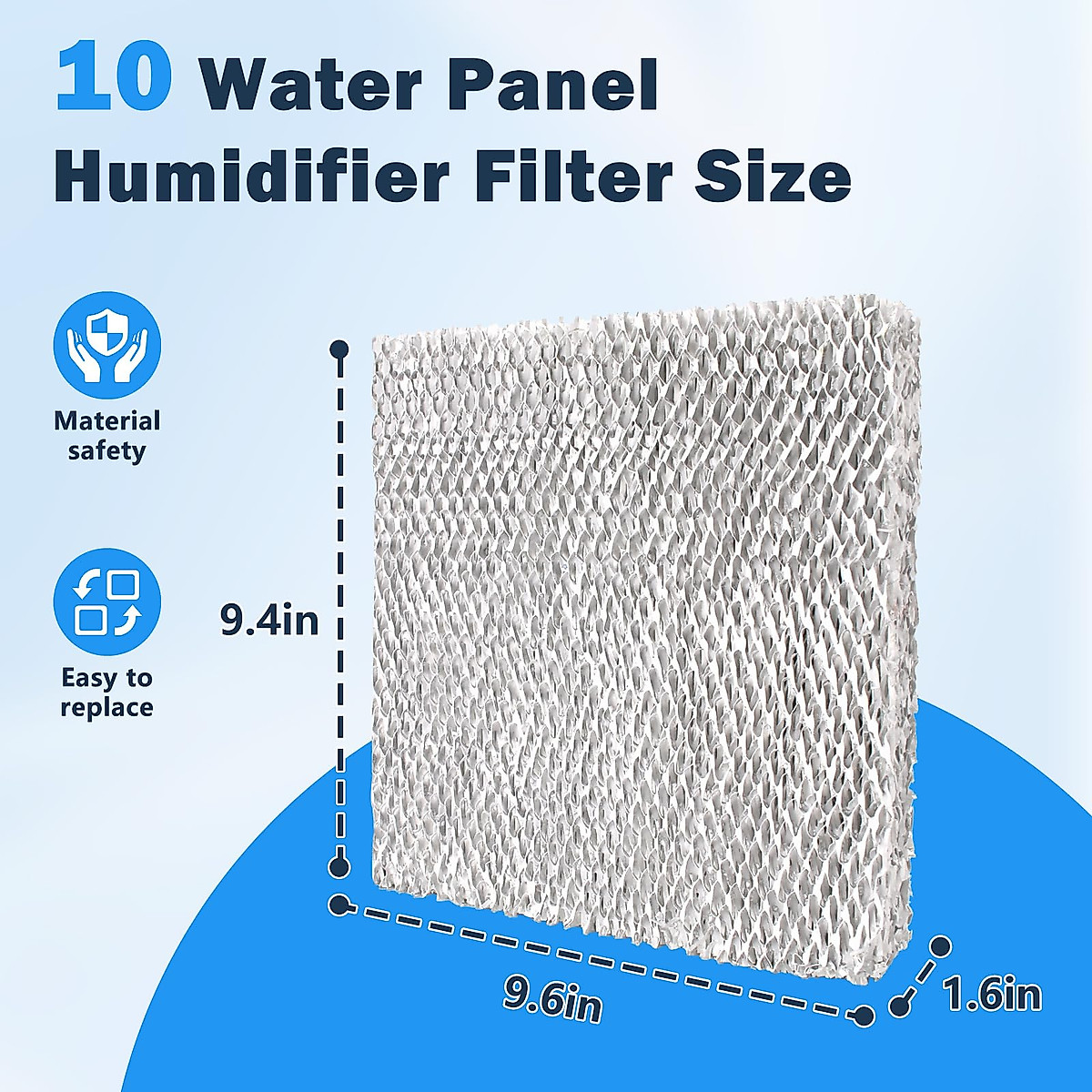 Sxkxm 10 Water Panel Humidifier Filter Humidifier Pad Compatible with Lennox Healthy Climate #10 X2660 Fits WB2-12 WB2-12A HCWB2-12 HCWB2-12A WB3-12 WB3-12A HCWB3-12 HCWB3-12A Humidifiers