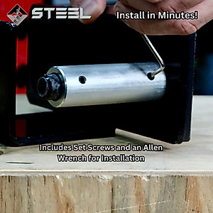 F&F STEEL Power Rack Attachment Pin Adapter Sleeve - 5/8" to 1" - Universal Fitment on Standard 2"x2", 3"x2", and 3"x3" Power Racks, Cages, & Rigs