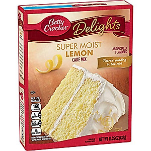 Betty Crocker Delights Super Moist Lemon Cake Mix, 15.25 oz.