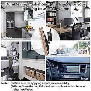 Aircawin 2pcs Spider Cell Phone Ring Holder Stand, Cute Phone Finger Holder Stand Cool Animal Phone Grip Kickstand with 4pcs Ring Holder Hanging Hook for All Smartphone,Tablets(Purple+Red)