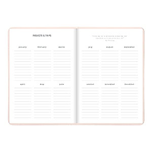 Letts Conscious Weekly/Monthly Planner, 12 Months, January to December, 2024, Sewn Binding, A5 Size, 8.25" x 5.875", Multilingual, Rosewater (C082399-24)
