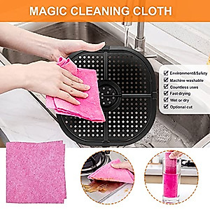 Air Fryer Grill Pan for COSORI 5QT Air Fryers, 9.09IN Upgraded Square Crisper Plate Tray, Air Fryer Replacement Parts Accessories Rack with Rubber feet, Non-Stick, Dishwasher Safe