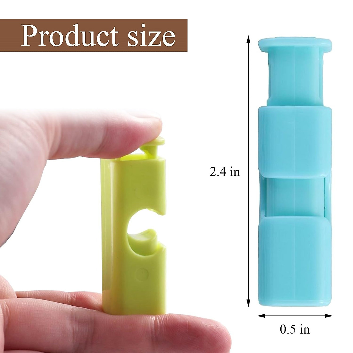 AMPPBI Food Clips,Snack Bread Seal Clips,Plastic Bag Clips, Easy to Use Bread Bag Clips,Moisture Clips,Multipurpose Bag Clips for Snack & Bread Seal(5PC)