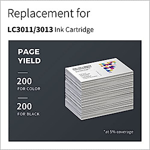 LC3011 LC-3011 LemeroUexpect Compatible Ink Cartridge Replacement for Brother LC3011 LC-3011 LC3013 LC3011BK for MFC-J491DW MFC-J497DW MFC-J690DW MFC-J895DW Printer Black Cyan Magenta Yellow,8P