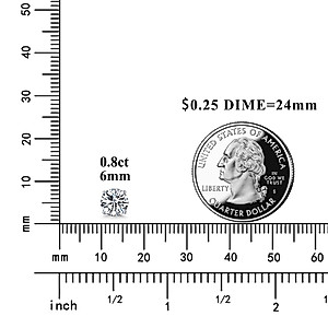 LUCKMORA Screw Back Earrings for Women Sterling Silver Hypoallergenic 6mm Cubic Zirconia Earrings Studs Faux Diamond 18k White Gold Plated (CZ-white)