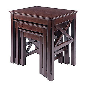 Winsome Xola Nesting Tables, Cappuccino
