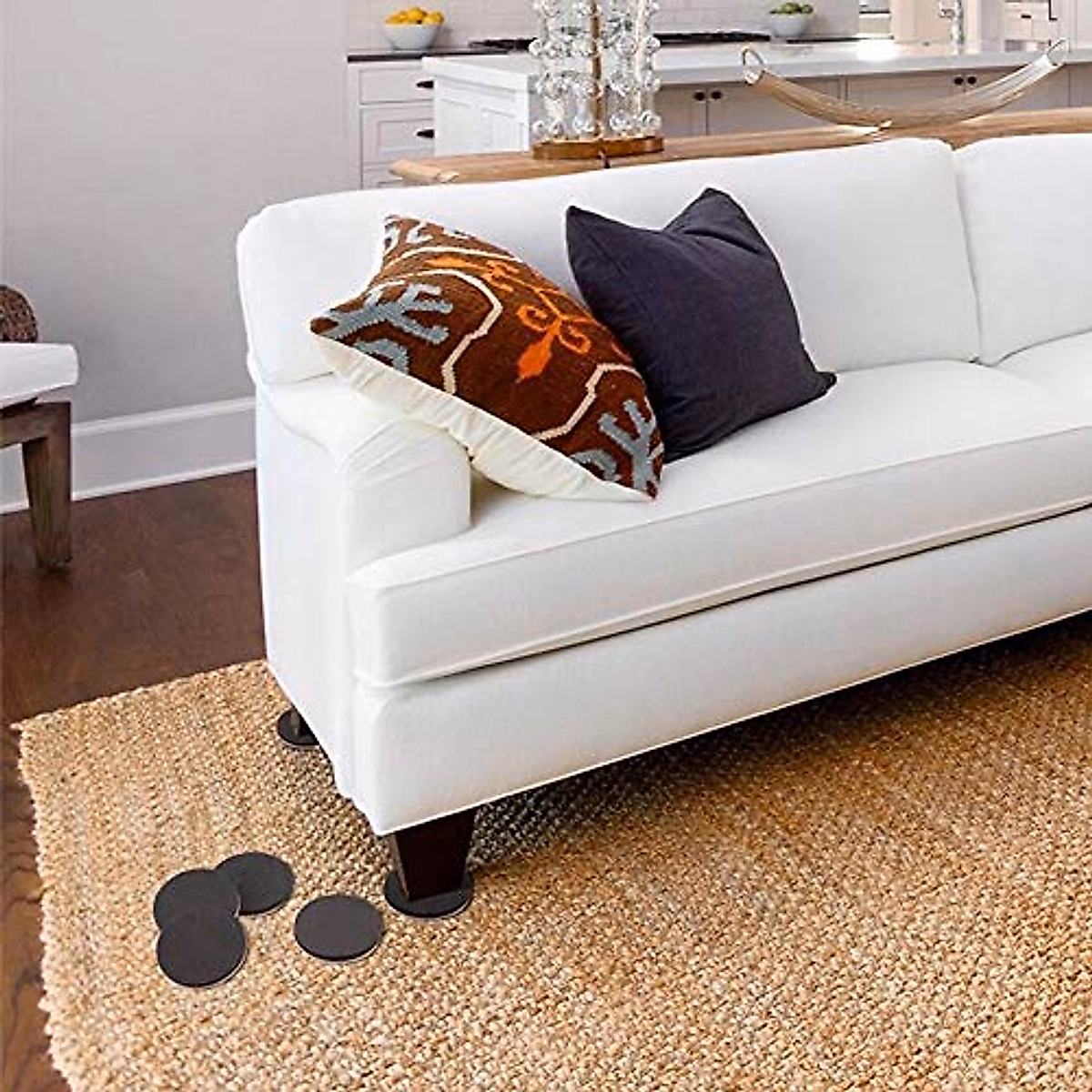 Furniture Sliders, 20pcs-3 1/2” Felt Furniture Sliders for Carpet, Furniture Pads Hardwoods Floors, Heavy Furniture Movers Sliders, Reusable Furniture Moving Pads, Floor Protectors for Carpet