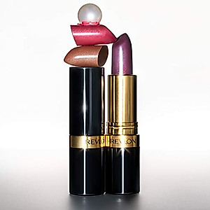 Revlon Super Lustrous Lipstick, High Impact Lipcolor with Moisturizing Creamy Formula, Infused with Vitamin E and Avocado Oil in Nude / Brown Pearl, Pink Pearl (030)