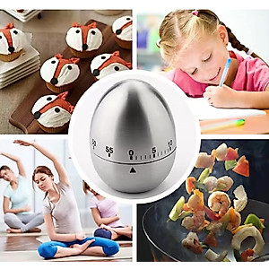Egg Timer Kitchen Timer for Cooking, Efficient Timer 60 Minute No Batteries Required, Time Management Gadgets for Cooking, Learning, Meeting - A Lovely & Unique Gift