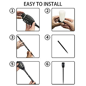 AOUNQ Solar Lights Outdoor Waterperoof Purple,【2023 Upgraded 】Outdoor Solar Torch Lights with Flickering Flame, 12Pack Mini Solar Outdoor Lights for Garden Yard Patio Pathway Decoration - Auto On/Off