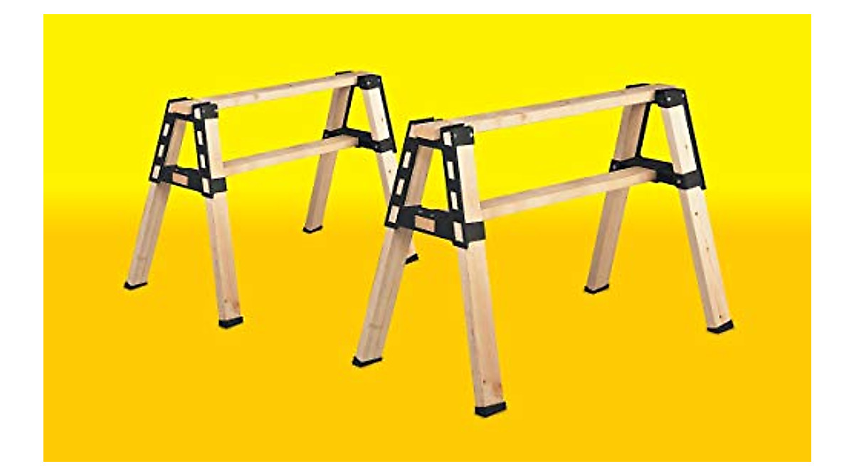 2x4Basics Custom Pro Brackets Sawhorse Pack for Heavy-Duty Support