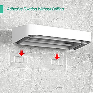 KOKSRY Wall Mounted Shower Caddy, Shower Shelf for inside Shower, No Drilling Shower Caddy with Soap Holder for Bathroom Organizer