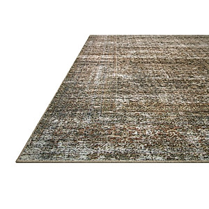 Loloi Amber Lewis Billie Collection, Tobacco & Rust 2'-0" x 5'-0" Area Rug – Antique & Distressed Accent Rugs for Living Room, Bedroom, Entryway & Hallway, No Shed High Traffic Area Home Decor Rug