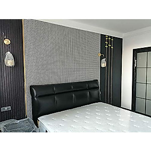 Self Adhesive Vinyl Black and White Shelf Liner Contact Paper Houndstooth Plaid Dresser Drawer Liner Sticker Peel and Stick Wallpaper Removable 17.7x117 Inches