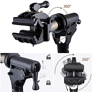 CXWXC Bicycle Repair Stand Height Adjustable + 23 Piece Bike Tool Kit Set