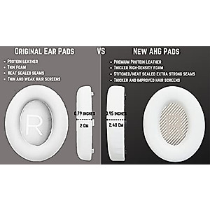 Premium Replacement NC700 Ear Pads / NC700 UC Pads Cushions Compatible with Bose NC700 Headphones/Bose Noise Cancelling 700 Headphones/Bose NC700 UC Headphones (White). Great Comfort/Durability