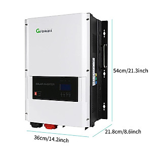 24V 3000W 120V Off-Grid Solar Inverter, Split Phase Built-in 80A MPPT Solar Charge Controller（Ship from USA,3-5days to Arrive (3000W 24V Solar Inverter)