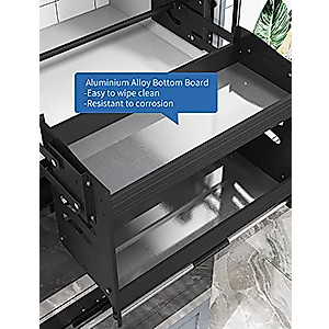 HEEPOR Pull Down Shelf Upper Kitchen Wall Cabinet Storage Organizer (36inch Cabinet)