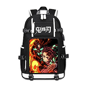 GO2COSY Anime Kamado Nezuko Backpack Daypack Student Bag School Bag Bookbag Shoulder Bag D4