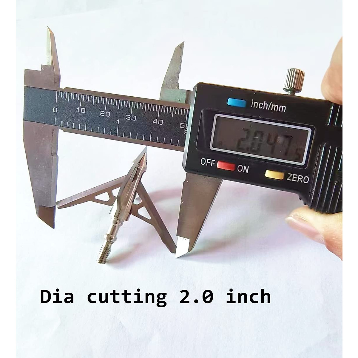 cqwsbsy 6Pack Broadheads 100 Grain Fixed Blades&2 Mechanical Blades 2 inch Cutting Dia