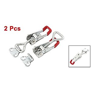 uxcell FBA_a15052200ux0016 Cabinet Lever Handle Toggle Catch Latch Lock Clamp Hasp 2 Pcs (Pack of 2)