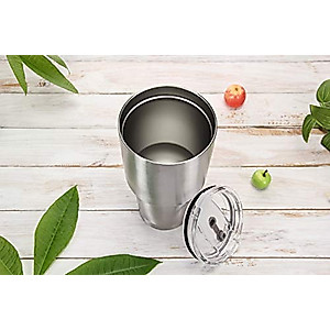 30oz tumbler - 2 Pack Insulated Stainless Steel Tumblers with Lids - Double Wall Tumbler Vacuum Insulated - Use it as Travel Mug, Coffee Cup or for Personalized Tumbler with Epoxy, Vinyl, etc.