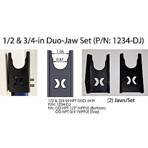 Jaw Set for QC-Mate by XBoom Coupler (1/2" & 3/4" Duo-Jaw Set (1234-DJ))